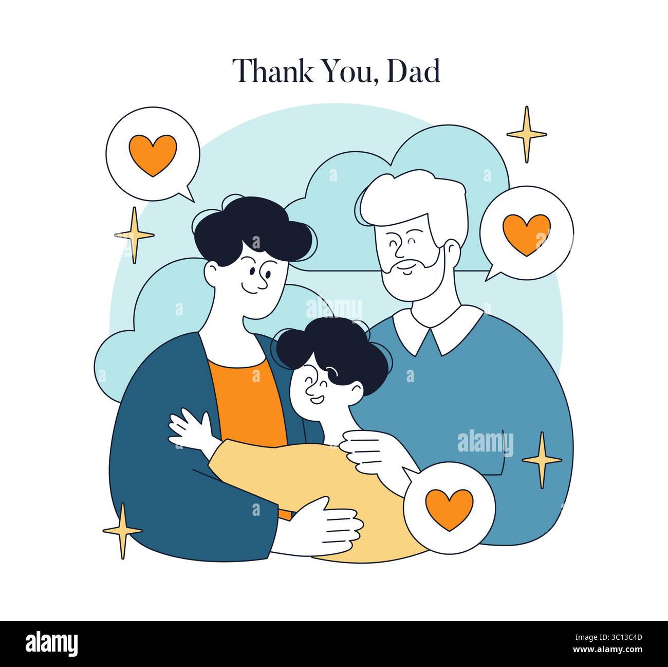 Heartfelt message of gratitude Cut Out Stock Images & Pictures - Alamy