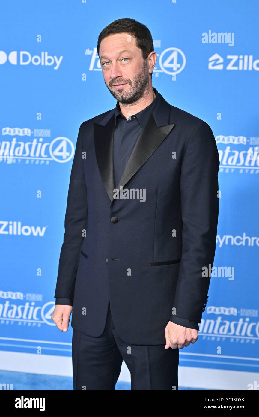 Ebon Moss-Bachrach bei der Weltpremiere des Kinofilms 'The Fantastic Four: First Steps' im ...