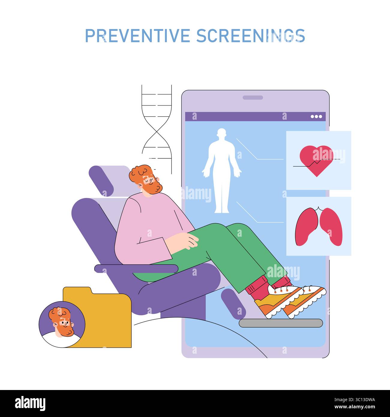 Mens Health Month concept. Routine preventive screenings help detect ...