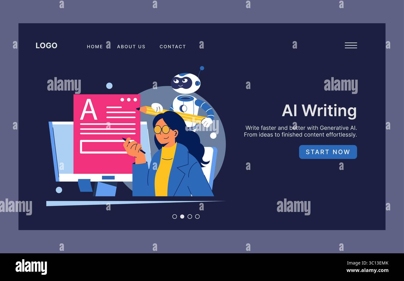 Ai assisted illustration Stock Vector Images - Alamy