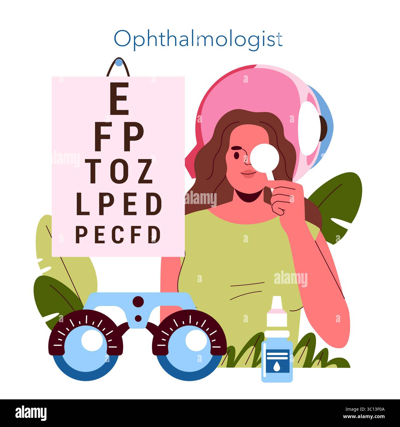 Vision test apparatus Stock Vector Images - Alamy