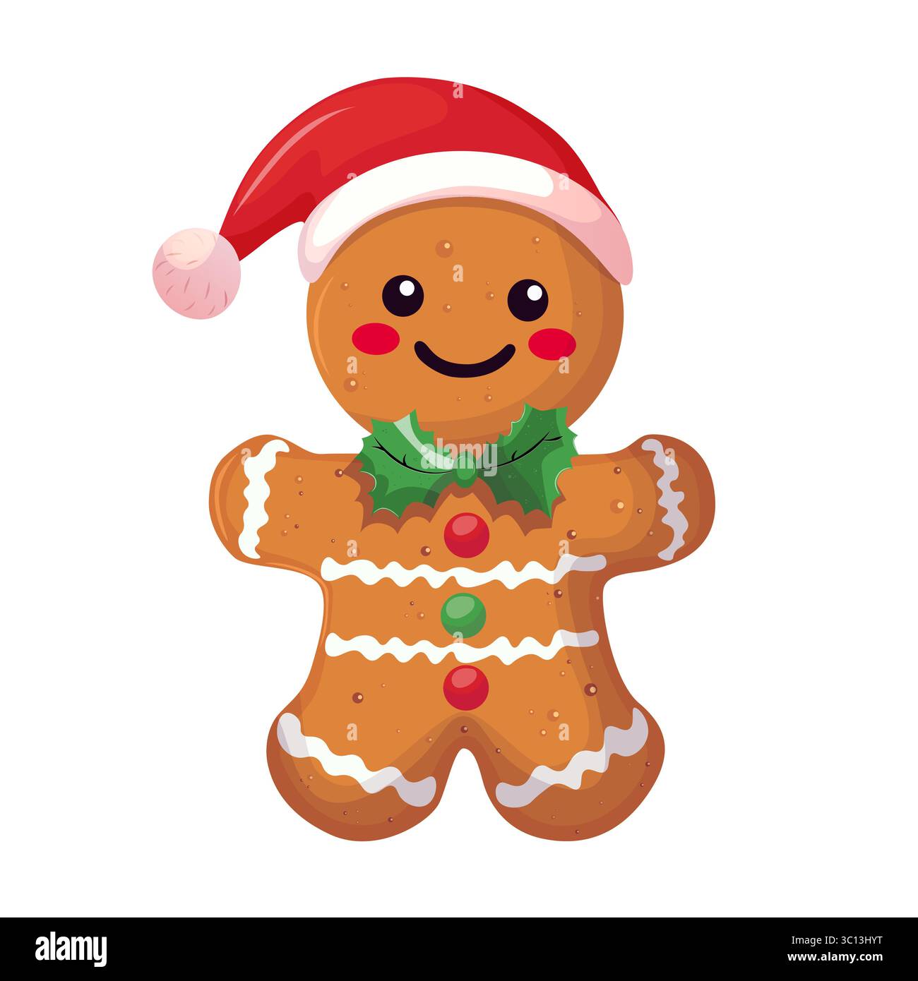 Gingerbread man box gift Stock Vector Images - Alamy