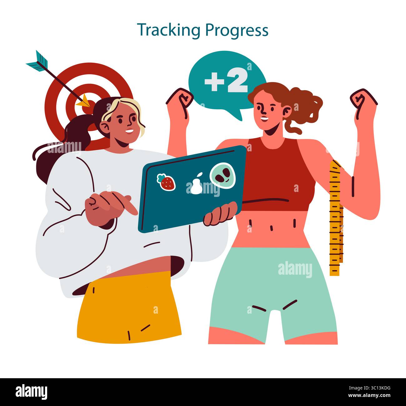 Personal Trainer concept. Fitness coach checks progress on a tablet ...