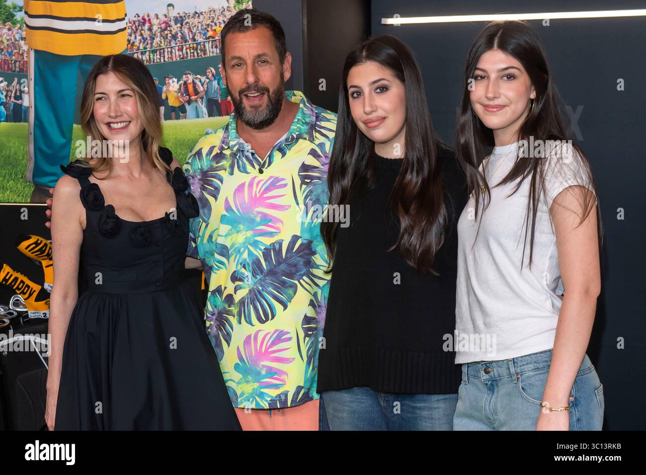 NEW YORK, NEW YORK - JULY 21: (L-R) Adam Sandler, Jackie Sandler, Sadie ...