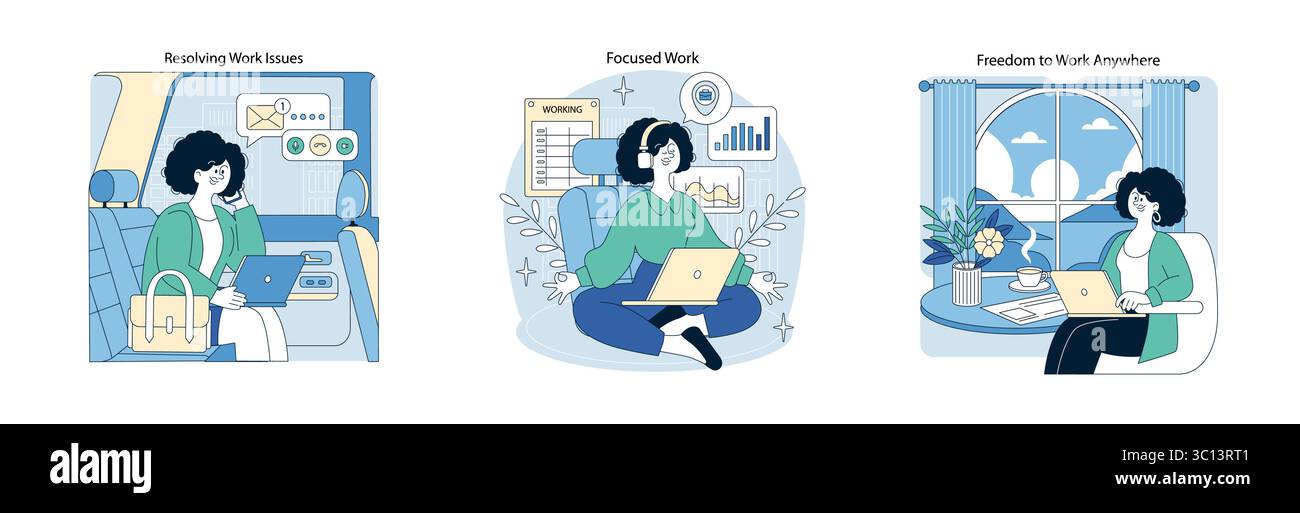 In focused work Cut Out Stock Images & Pictures - Alamy