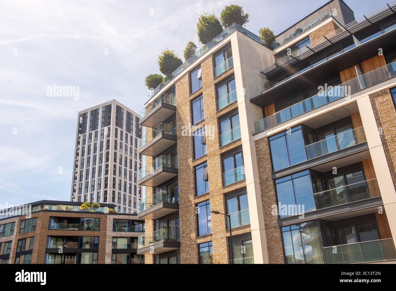 LONDON- JULY 10, 2025: Chelsea Harbour area of SW10 Chelsea, a ...