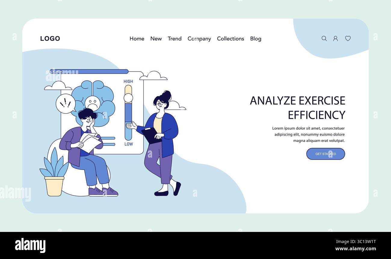 Digital well-being and mental health illustration focusing on exercise ...