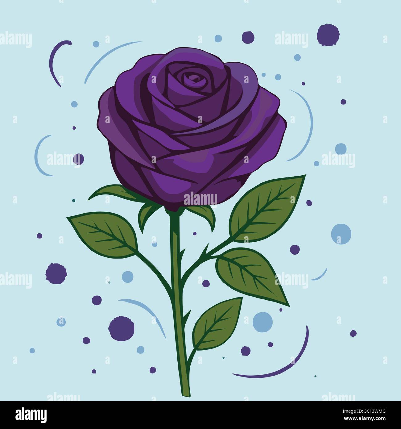 Single pink rose gift Stock Vector Images - Alamy