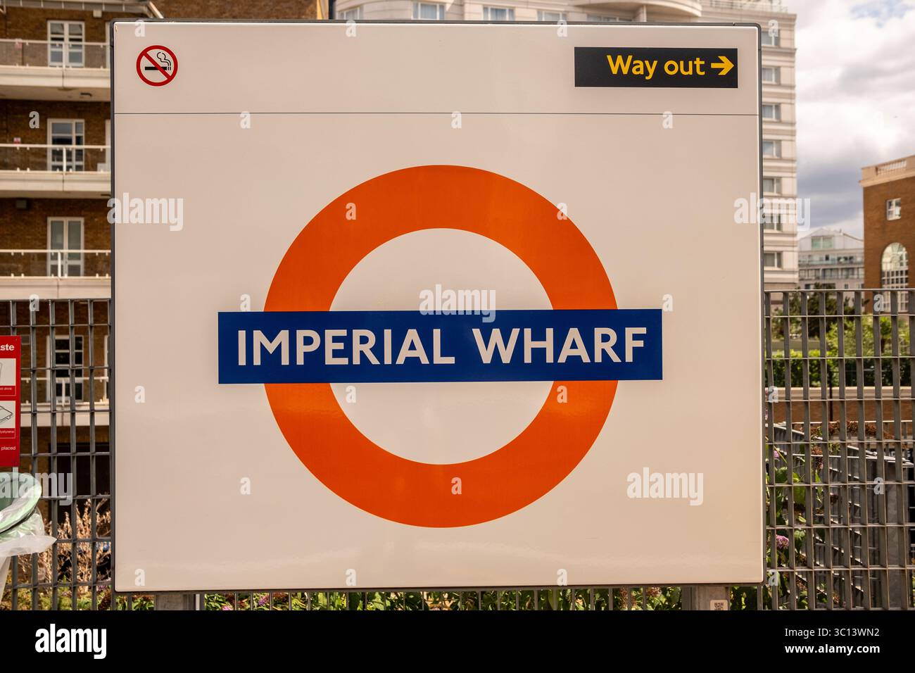 LONDON- JULY 16, 2025: Imperial Wharf Station in Chelsea Harbour area ...