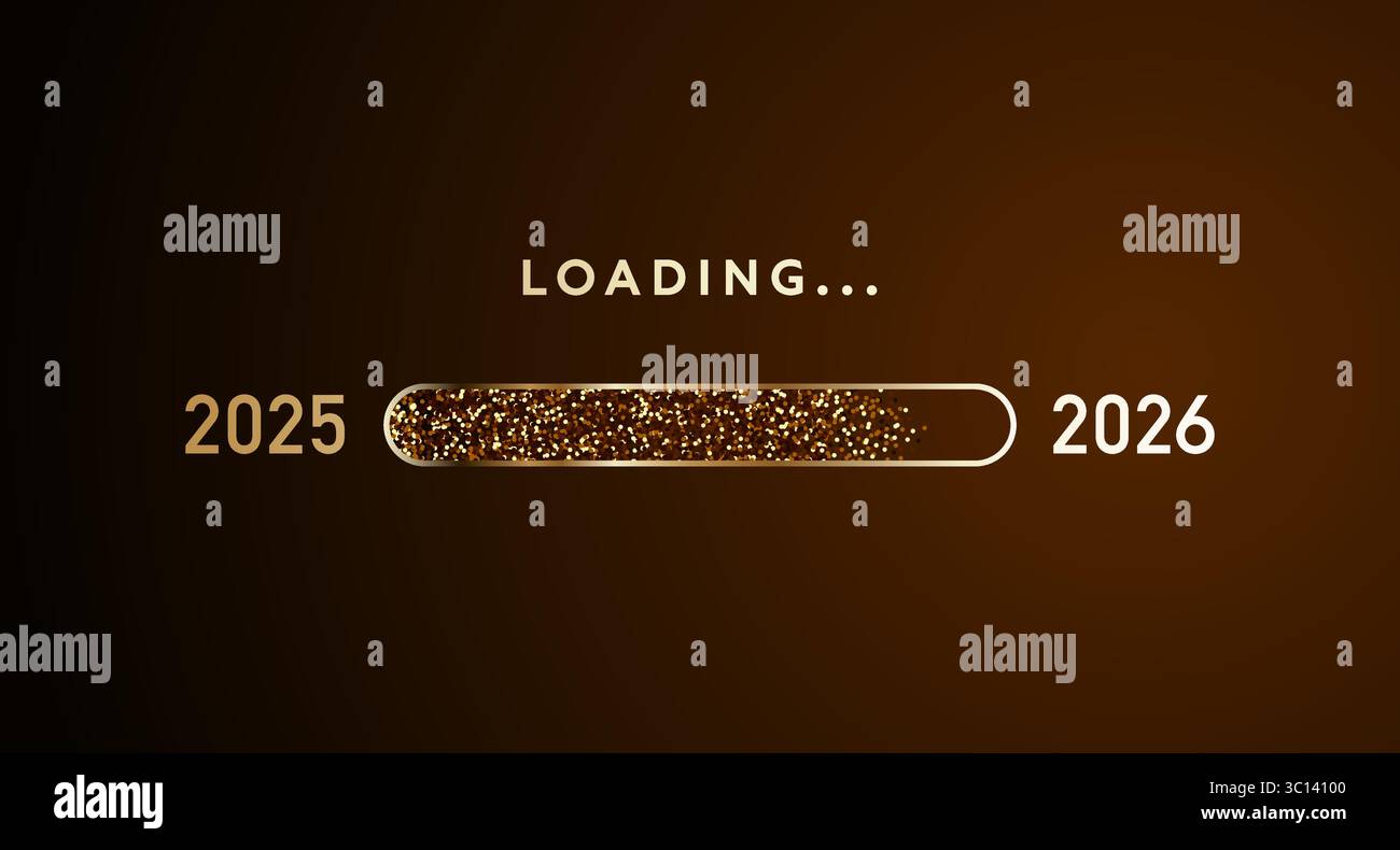 New year 2025 2026 loading hi-res stock photography and images - Alamy