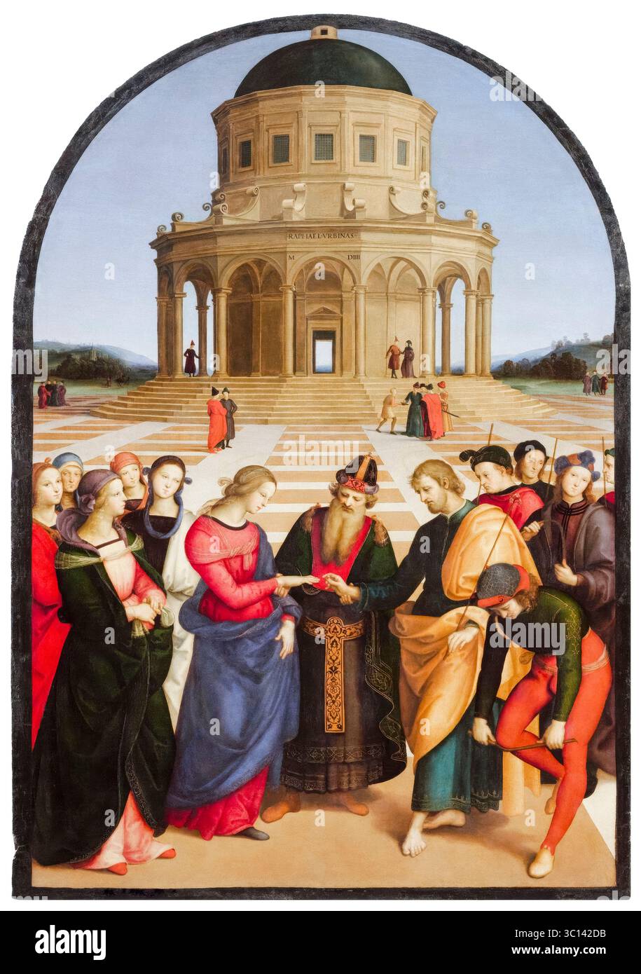 Raffaello Sanzio da Urbino called Raphael, The Marriage of the Virgin ...