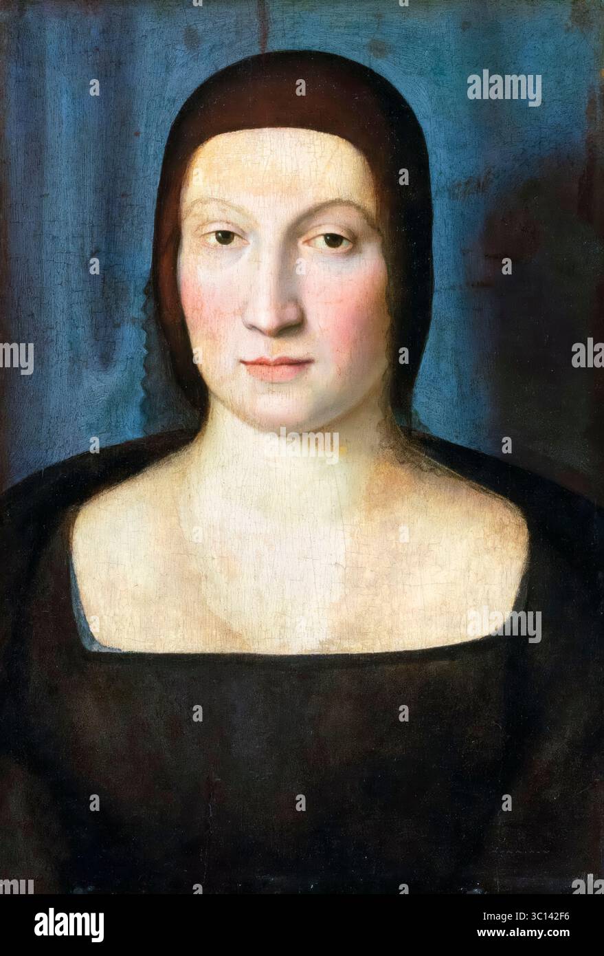 Emilia Pia da Montefeltro, portrait painting in oil on panel by ...