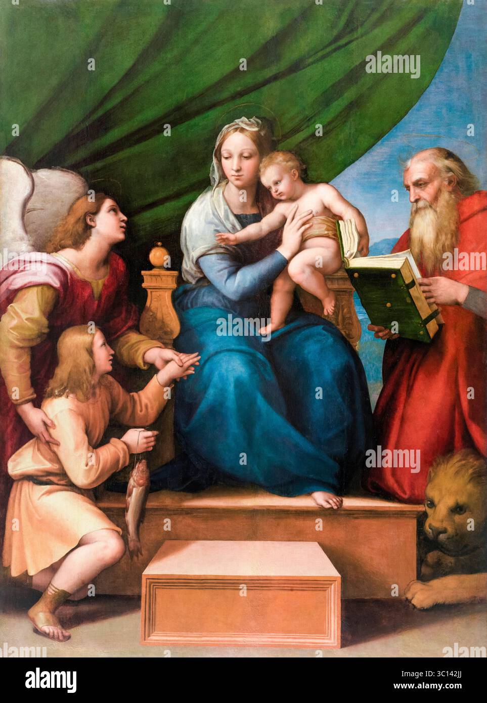 Raffaello Sanzio da Urbino called Raphael, The Holy Family with the ...