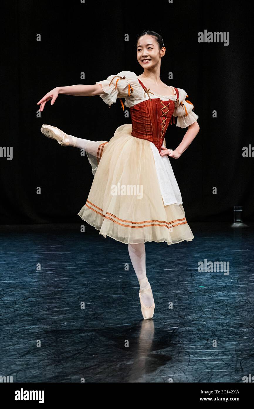 London, UK. 22 Jul 2025. Giselle, Peasant pas de deux from Act 1 ...