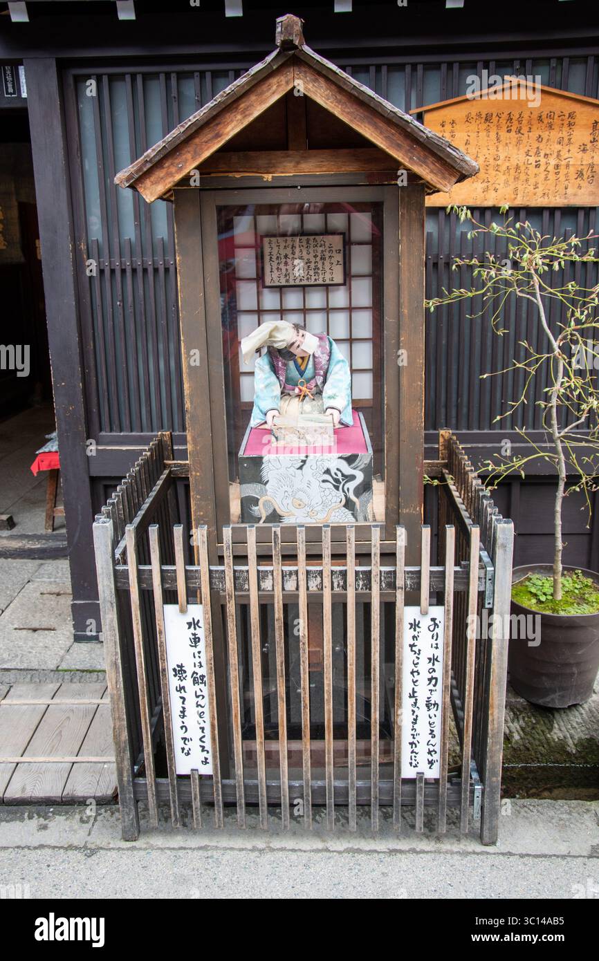 Takayama Japan temples sakura cherry trees parks people flowers statues ...