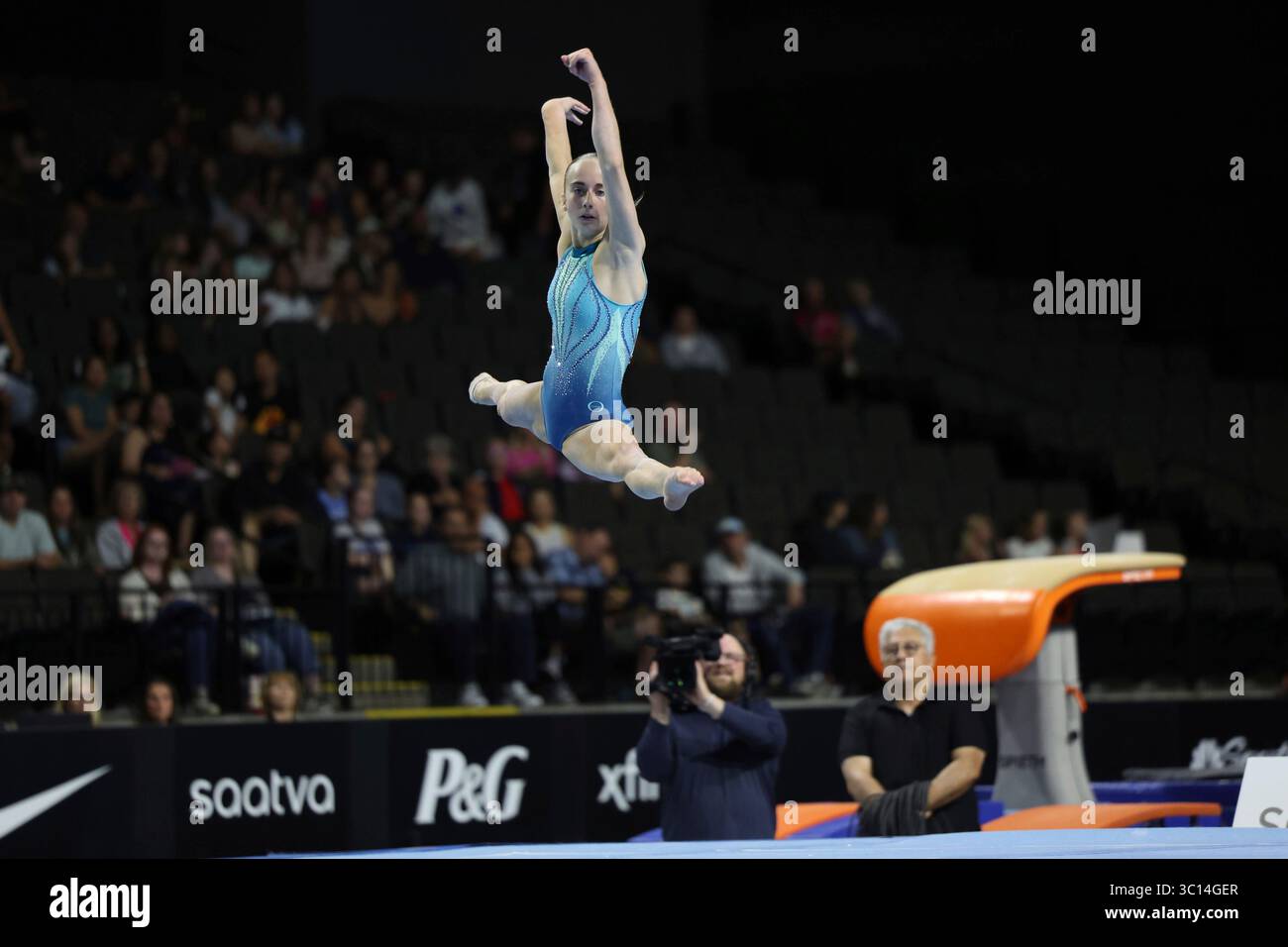 July 19, 2025: Gymnast Claire Pease during the 2025 U.S. Classic for ...