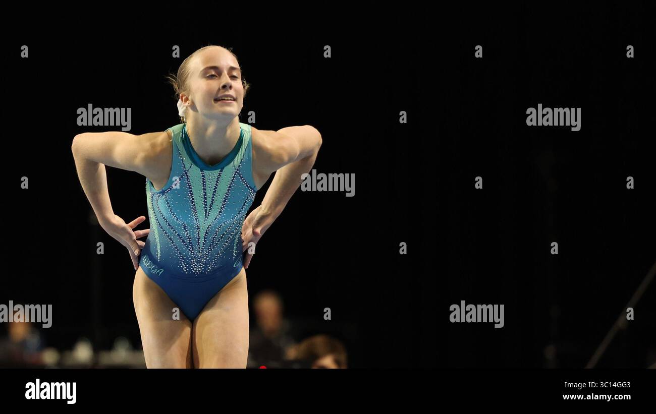 July 19, 2025: Gymnast Claire Pease during the 2025 U.S. Classic for ...