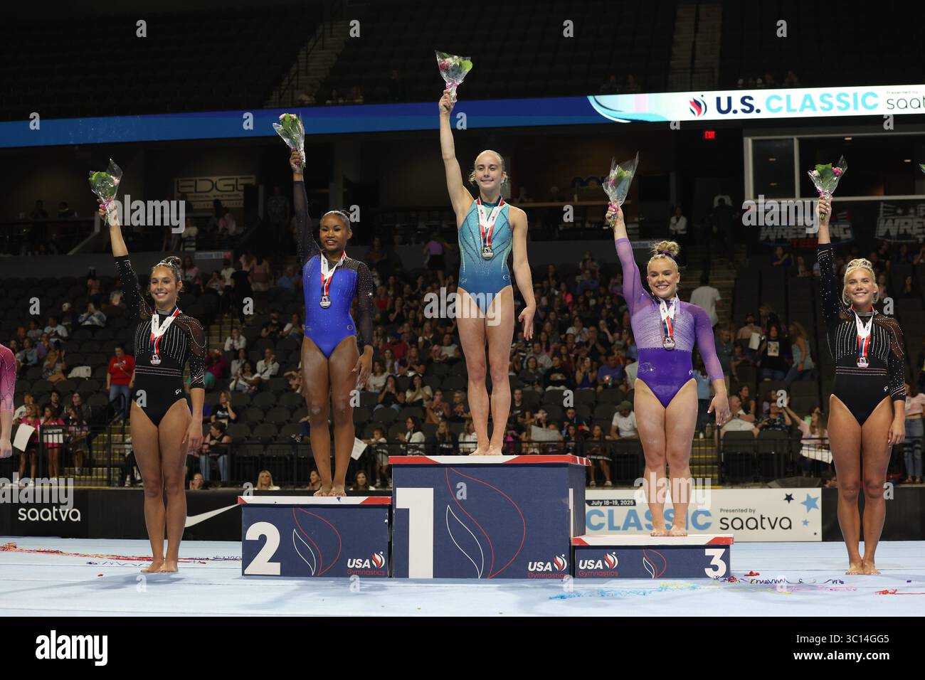 July 19, 2025: Gymnast Claire Pease won the senior women's all-around ...