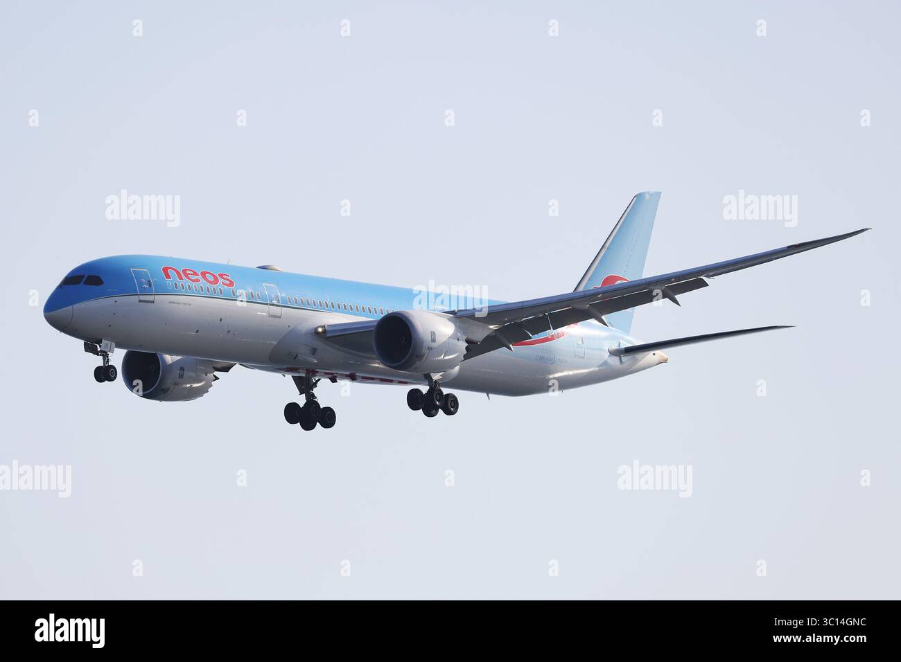 in the photo a Boeing 787-9 Dreamliner of the Neos company Stock Photo ...