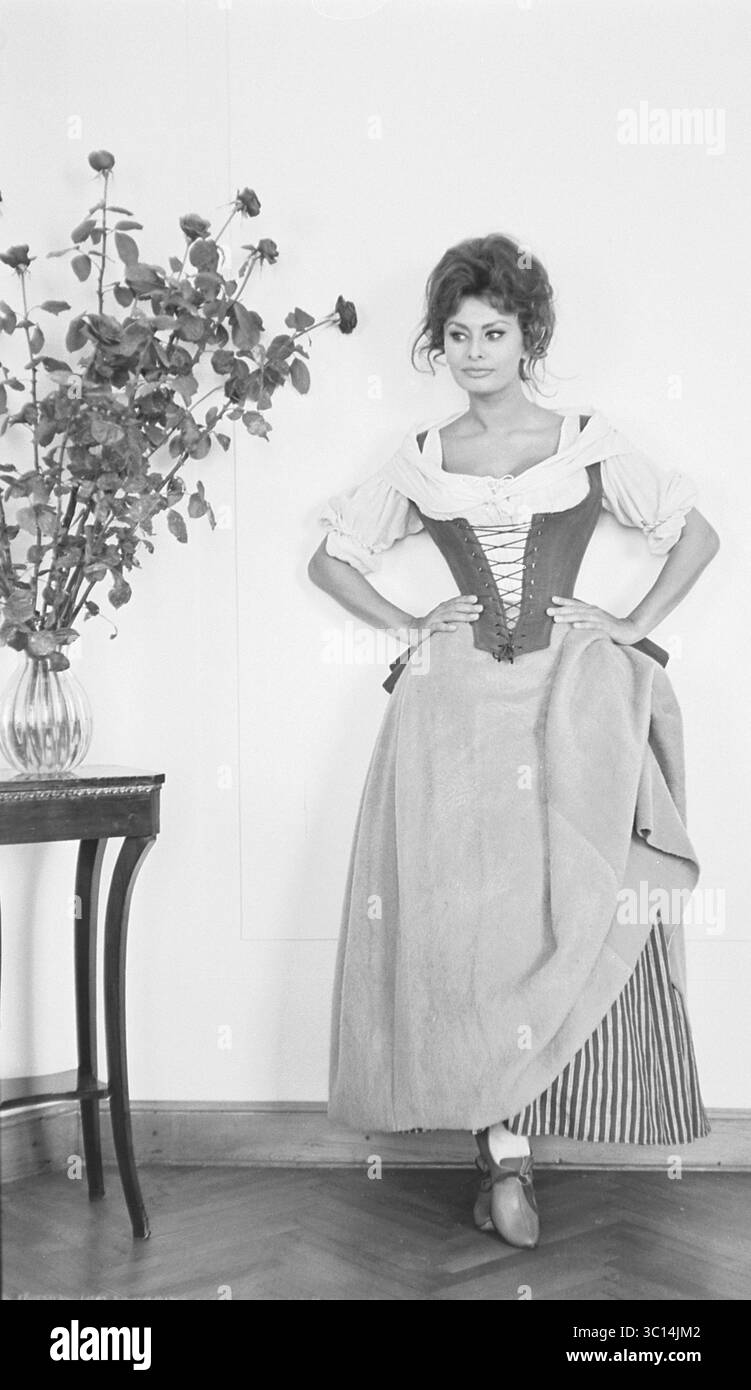 Italian actress Sophia Loren (Sofia Villani Scicolone) as CathÃ©rine ...