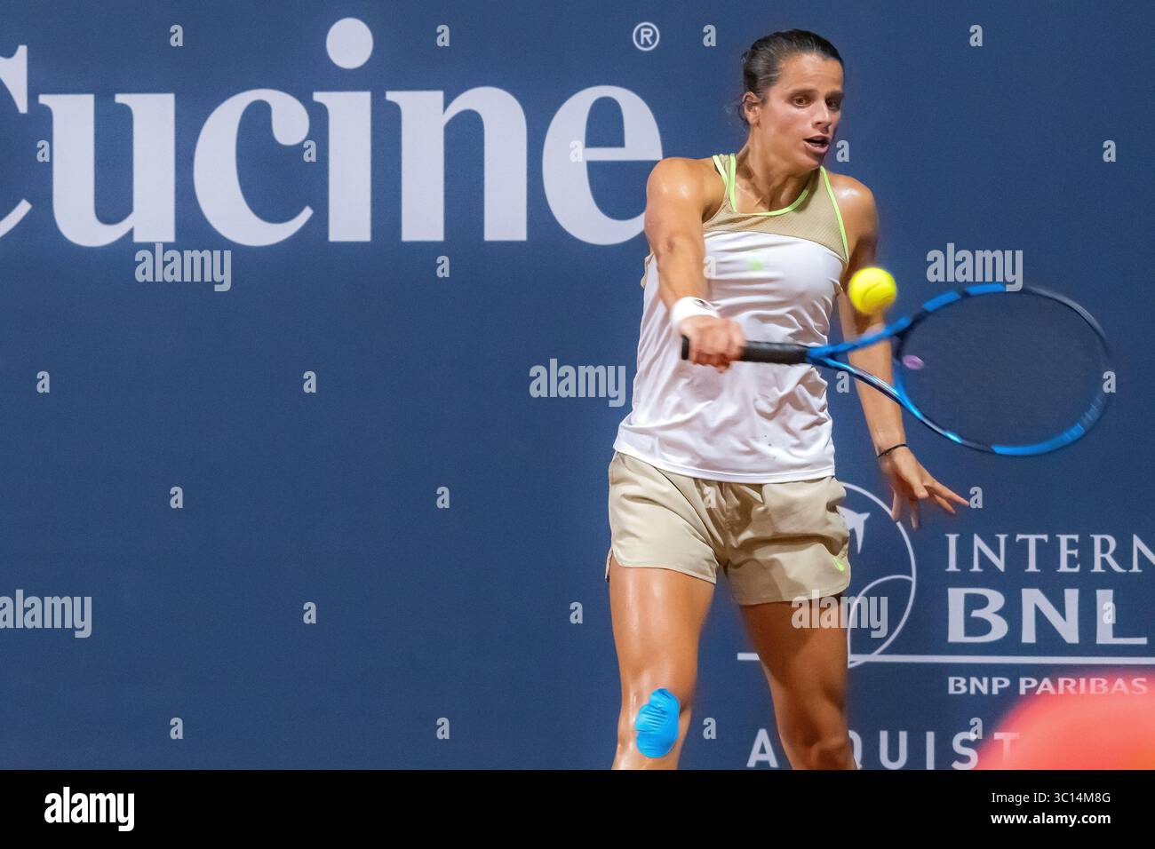 July 21, 2025, Palermo, Italy: Anouk Koevermans beats Alice Rame 3-6 6 ...
