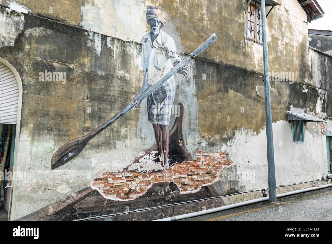 Beautiful street art in George Town Stock Photo - Alamy