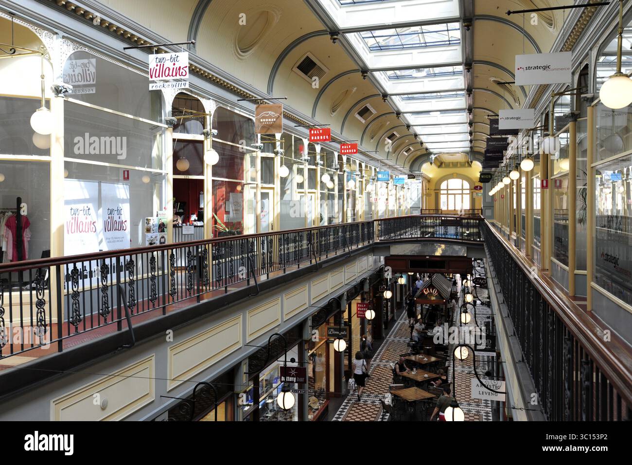 Adelaide Arcade, shopping arcade at Rundle Mall, city centre, Adelaide ...