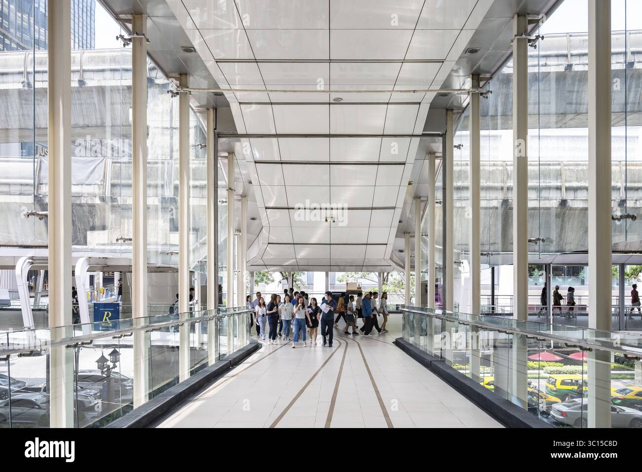 Glass facade transfer, Bangkok, Thailand Stock Photo - Alamy