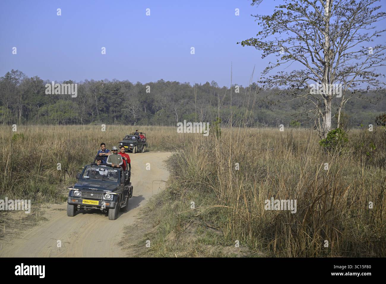 Safari vehicles, Gypsys, Corbett National Park, near Ramnagar ...