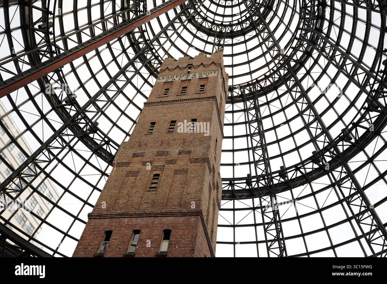 Industrial monument in the inner courtyard, scrap tower of the Lead ...
