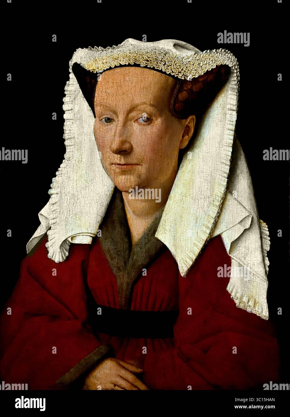Portrait of Margareta van Eyck ( age was thirty-three )1439 by Jan van ...