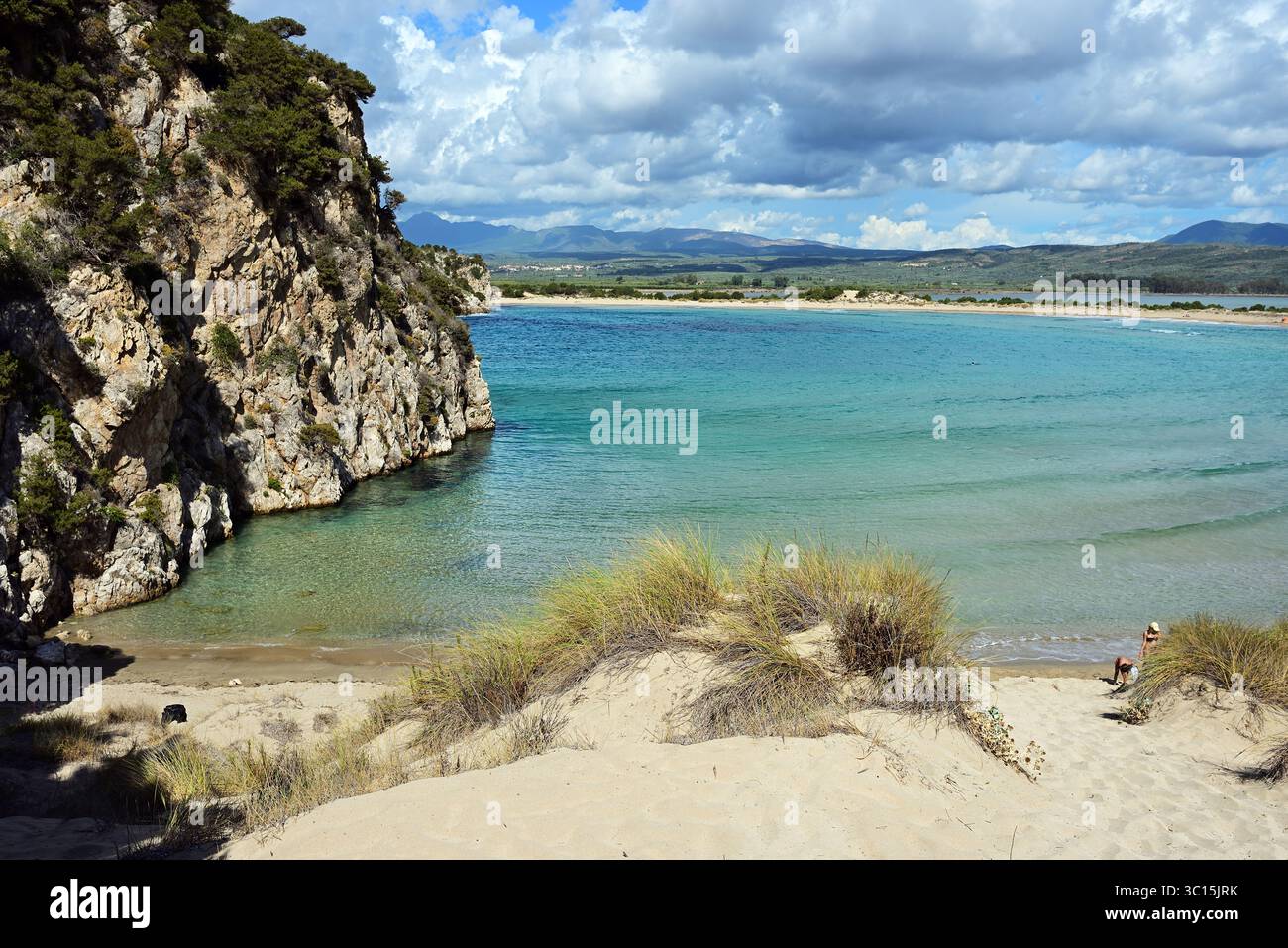 One from the best beaches in mediterranean Europe, beautiful lagoon of ...