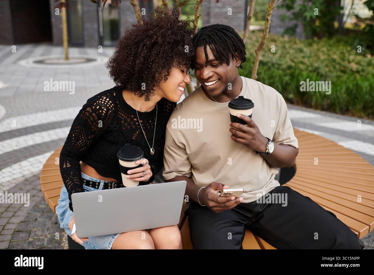Couple collaborates on work hi-res stock photography and images - Alamy