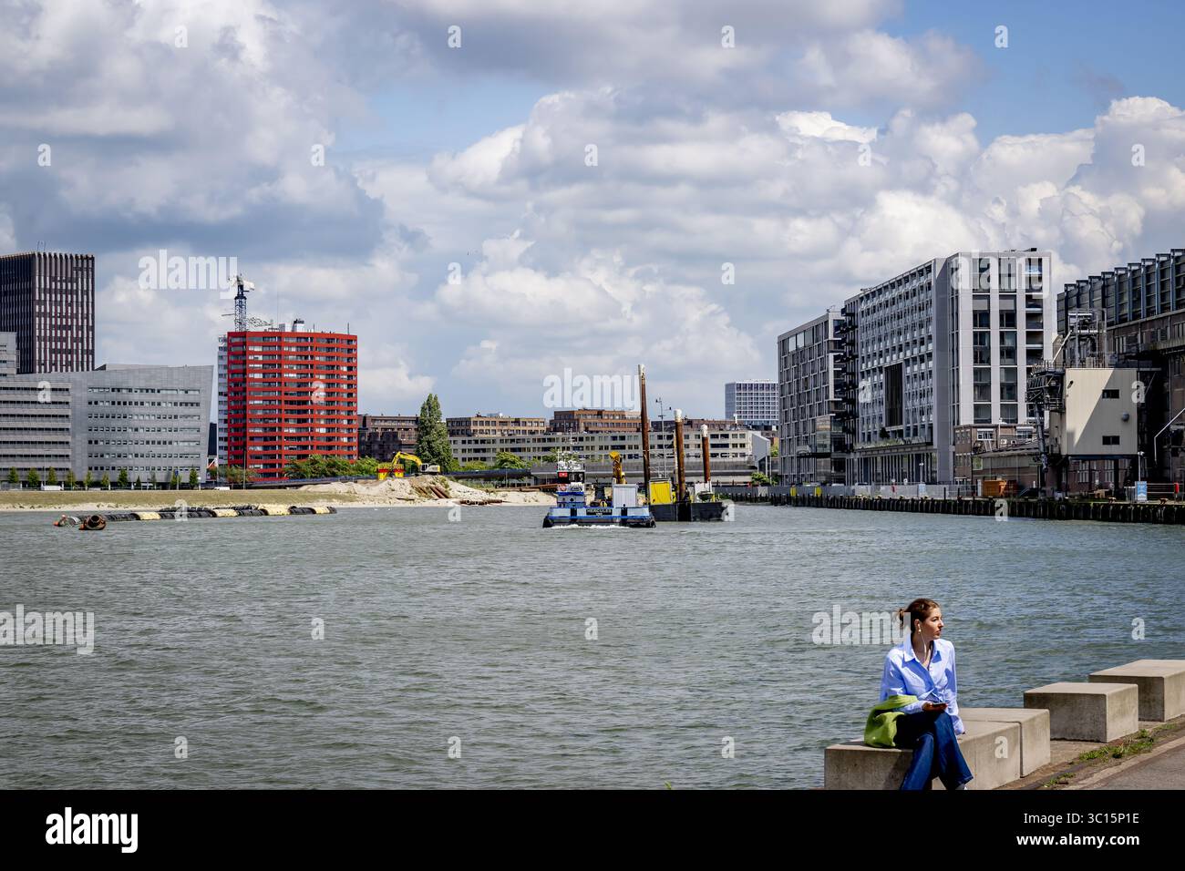 ROTTERDAM - The Rotterdam Rijnhaven is being made shallower by boskalis ...