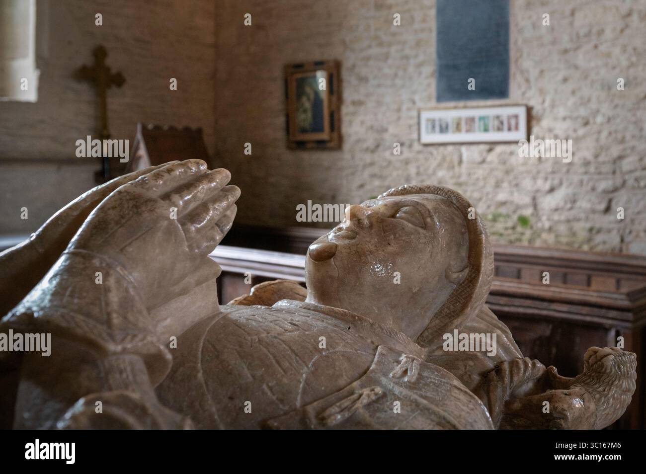 The medieval, alabaster tomb of William 7th Baron Lovell in the Lady ...