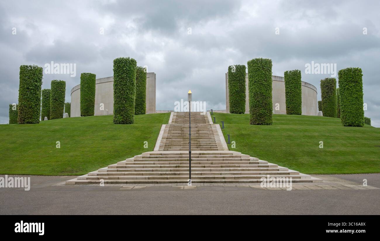 The imposing approaches to the Armed Forces Memorial at National ...