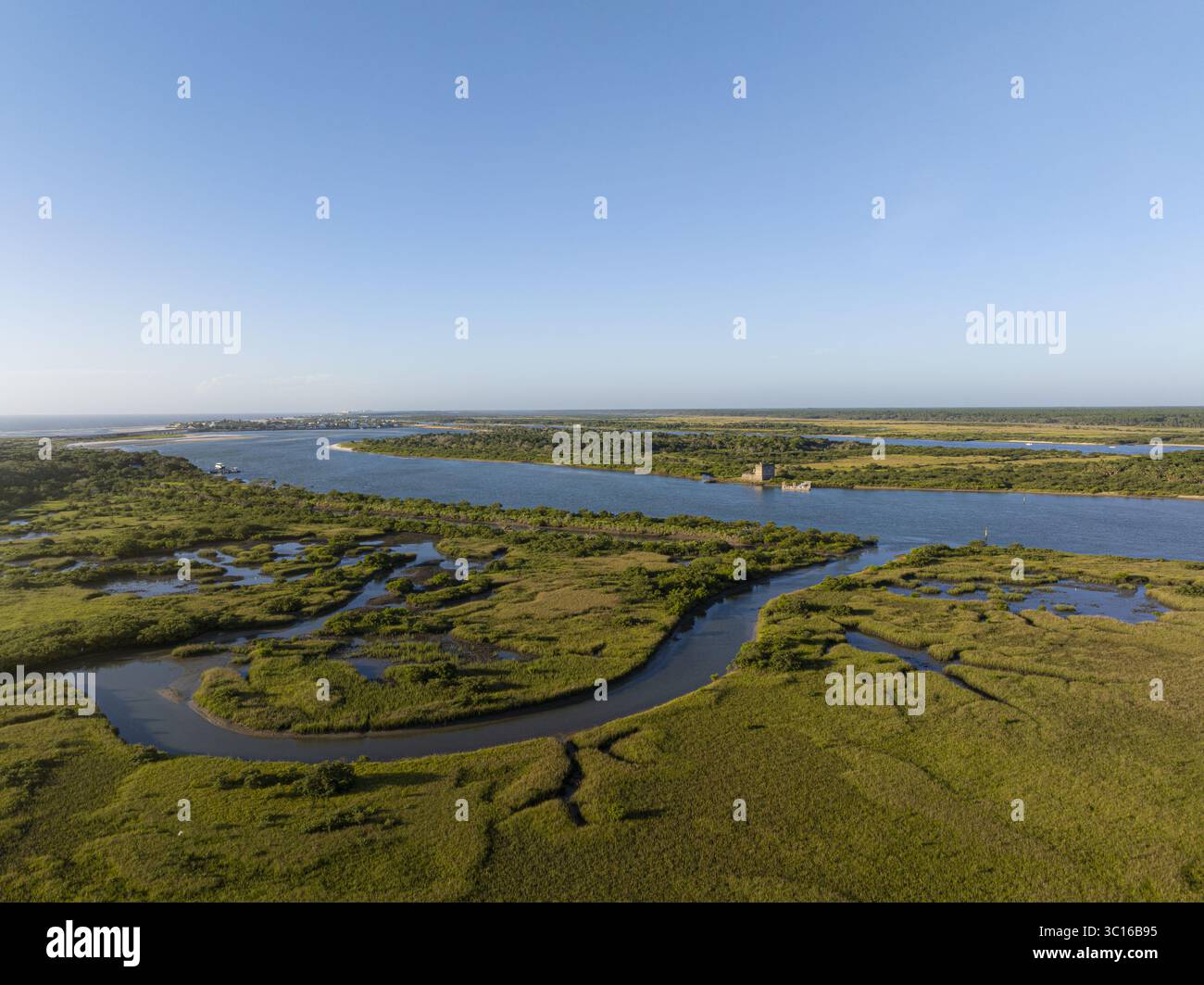 Winding waterway cuts hi-res stock photography and images - Alamy