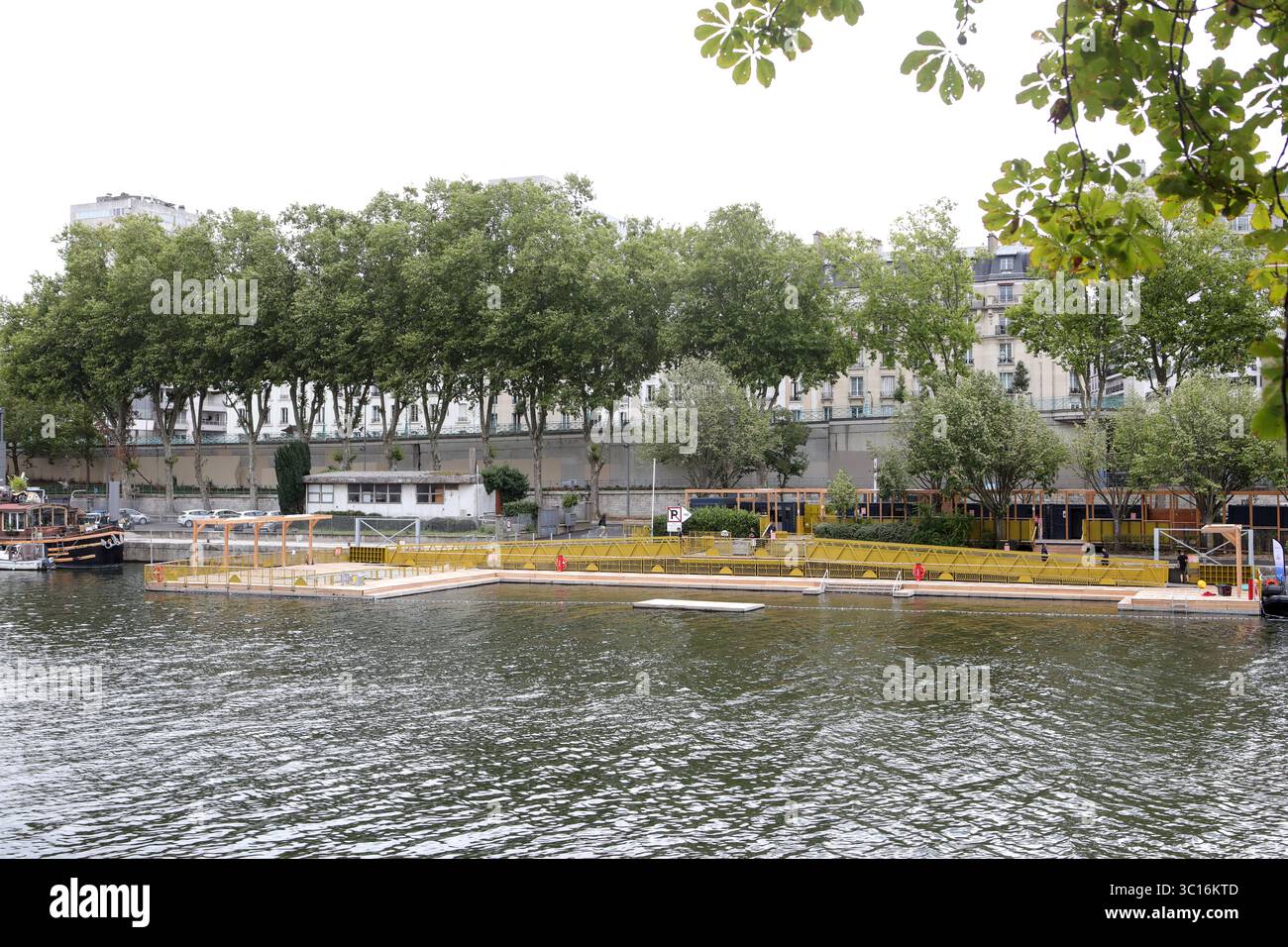 Paris, France on 22 July, 2025, Swimming is not allowed in the river La ...