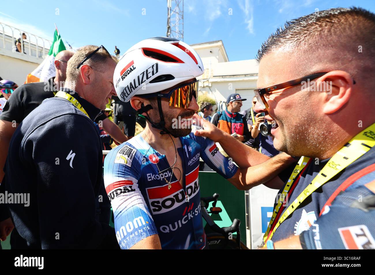 Tour de France 2025 Stage 16, Montpelier to Mont Ventoux. Paret Peintre for Soudal Quickstep ...