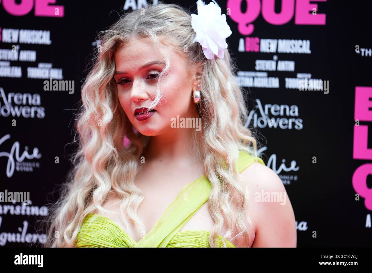 Jess Folley attends the gala night of Burlesque the Musical, at the the ...