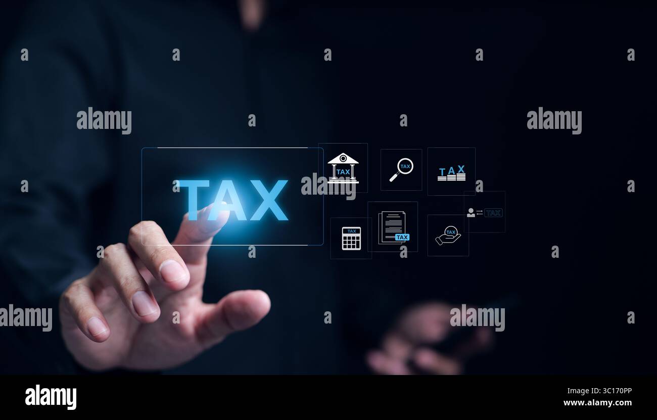 Government, state taxes, paperwork e-tax, Report and Calculation tax ...