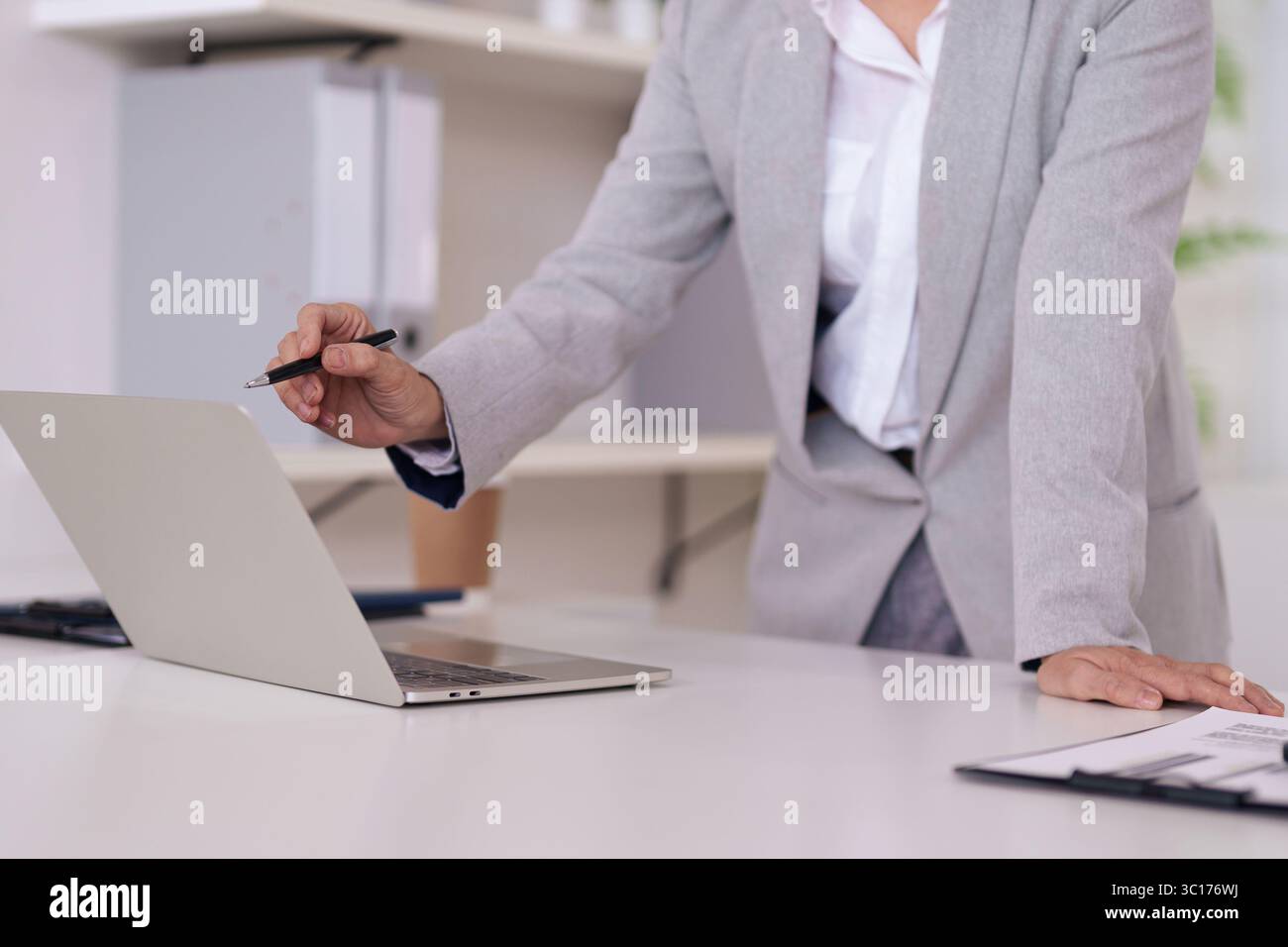 Remote employee analyzing reports hi-res stock photography and images ...