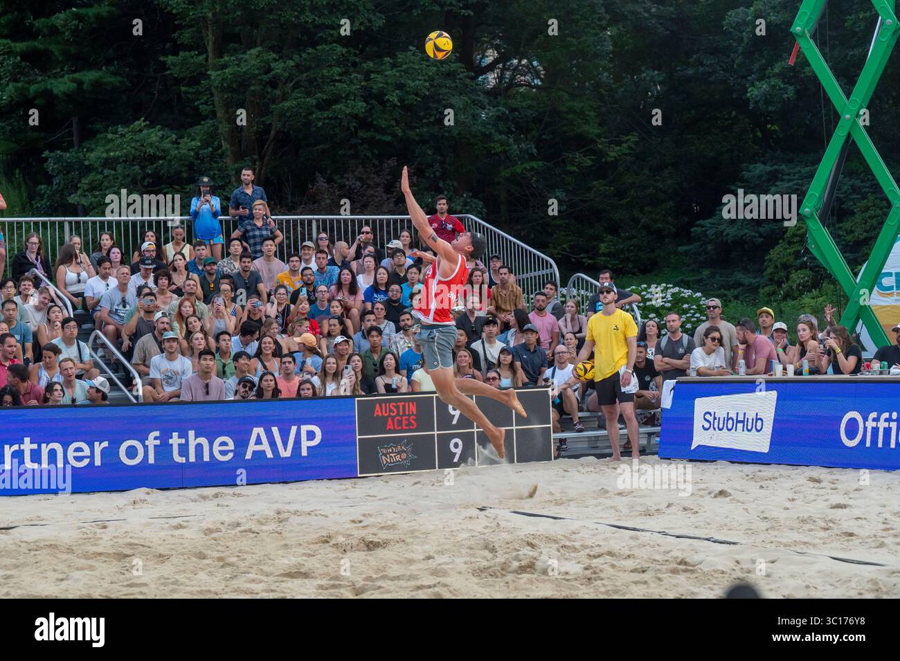 Wyatt Harrison of Austin Aces seen in action during AVP Professional ...