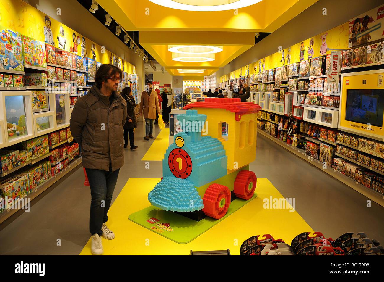 Copenhagen/Denmark 20..March.2018 Lego toys on sale at Lego store on ...