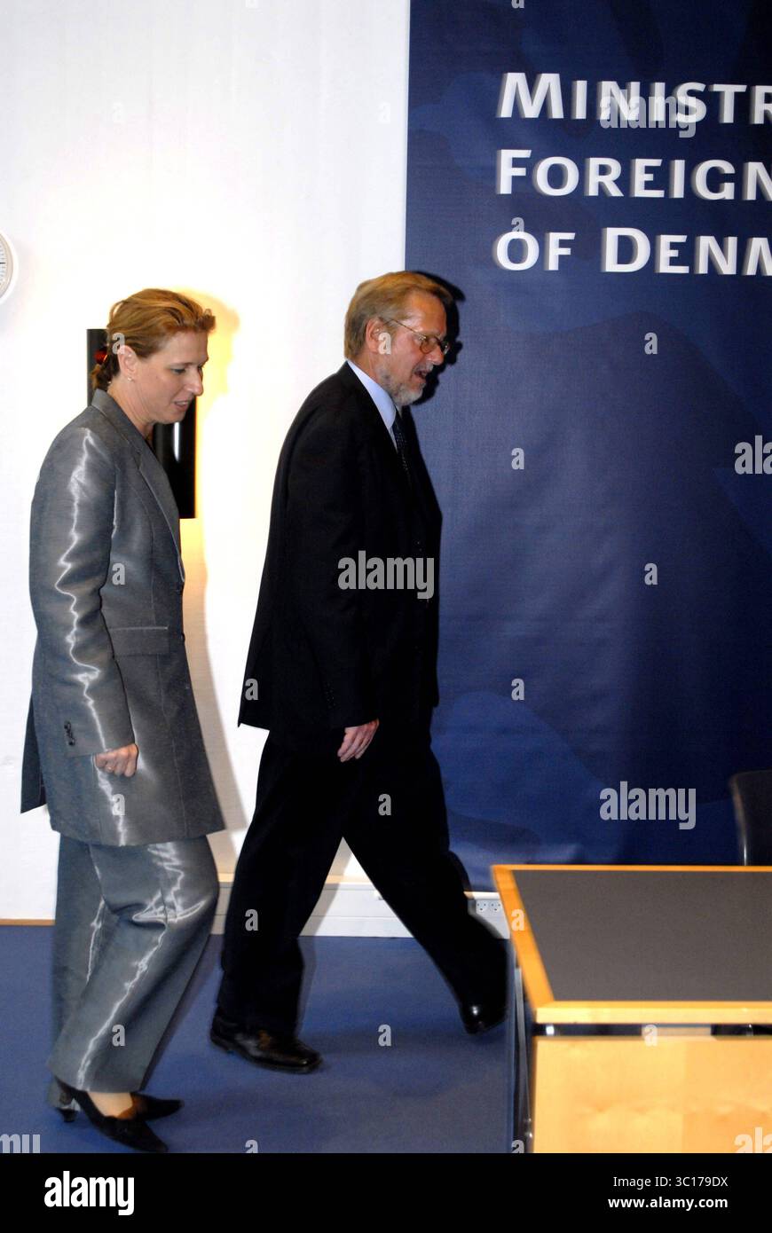 Israeli foreign minister Tzipi Lini visits danish foreign minister Per ...