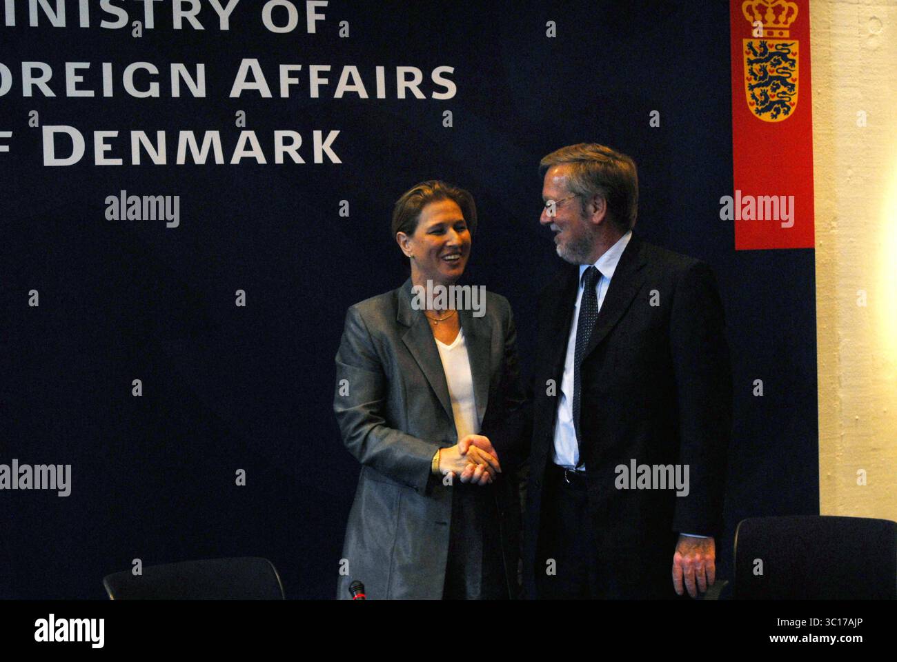Israeli foreign minister Tzipi Lini visits danish foreign minister Per ...