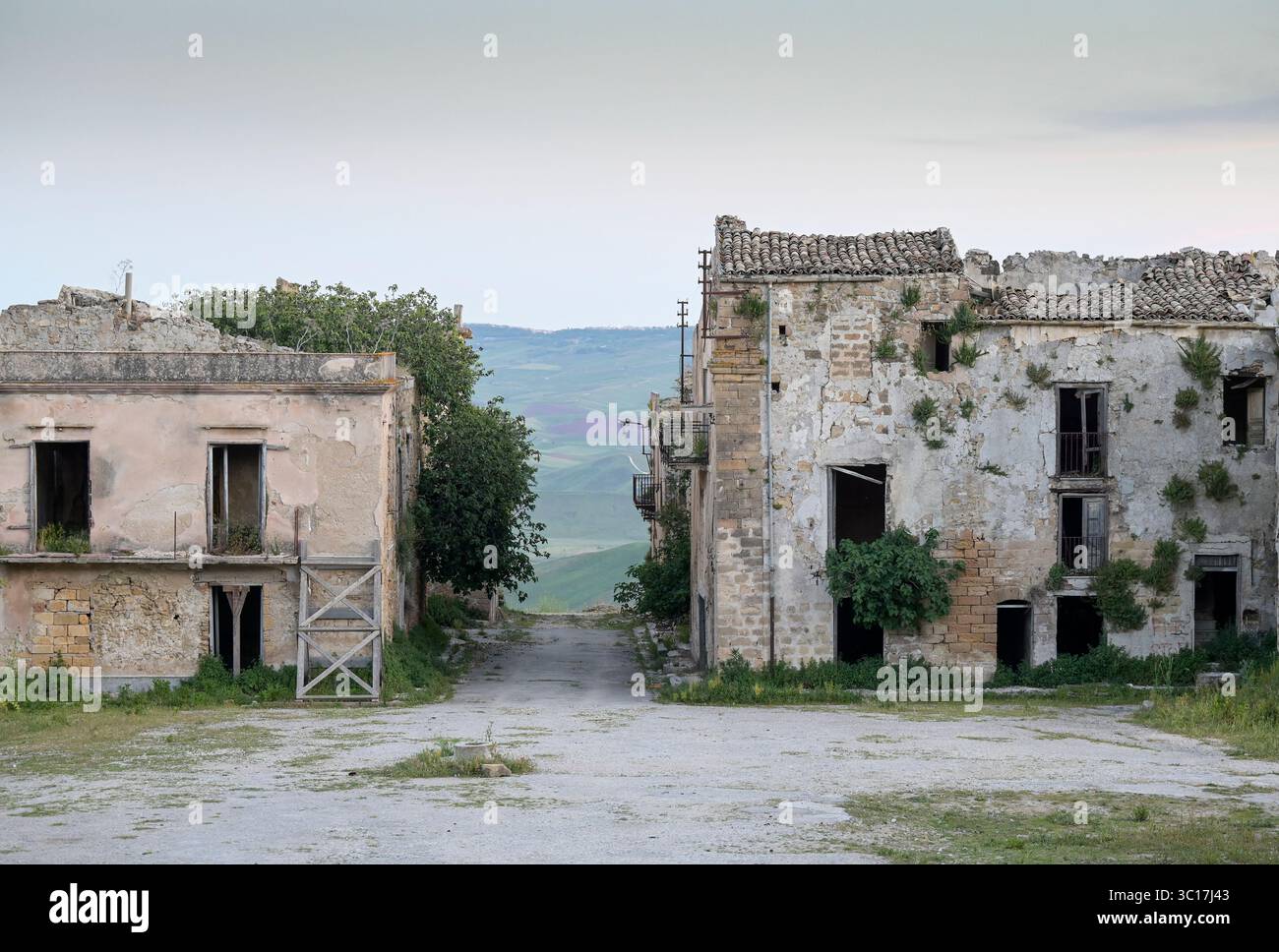 ITALY, Sicily, lost places, ghost town Poggioreale Vecchia, destroyed ...
