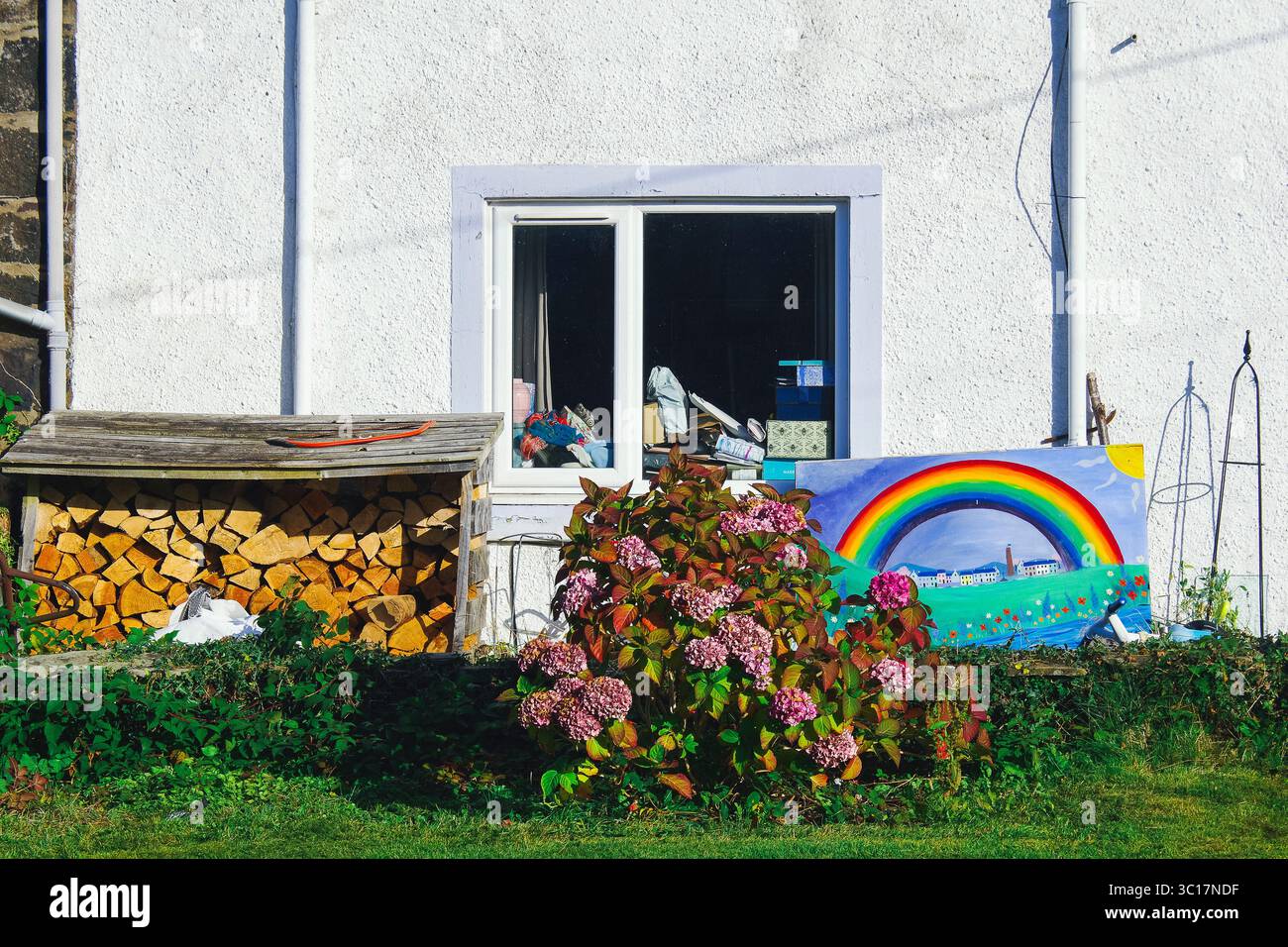 The town of Abernethy Stock Photo - Alamy