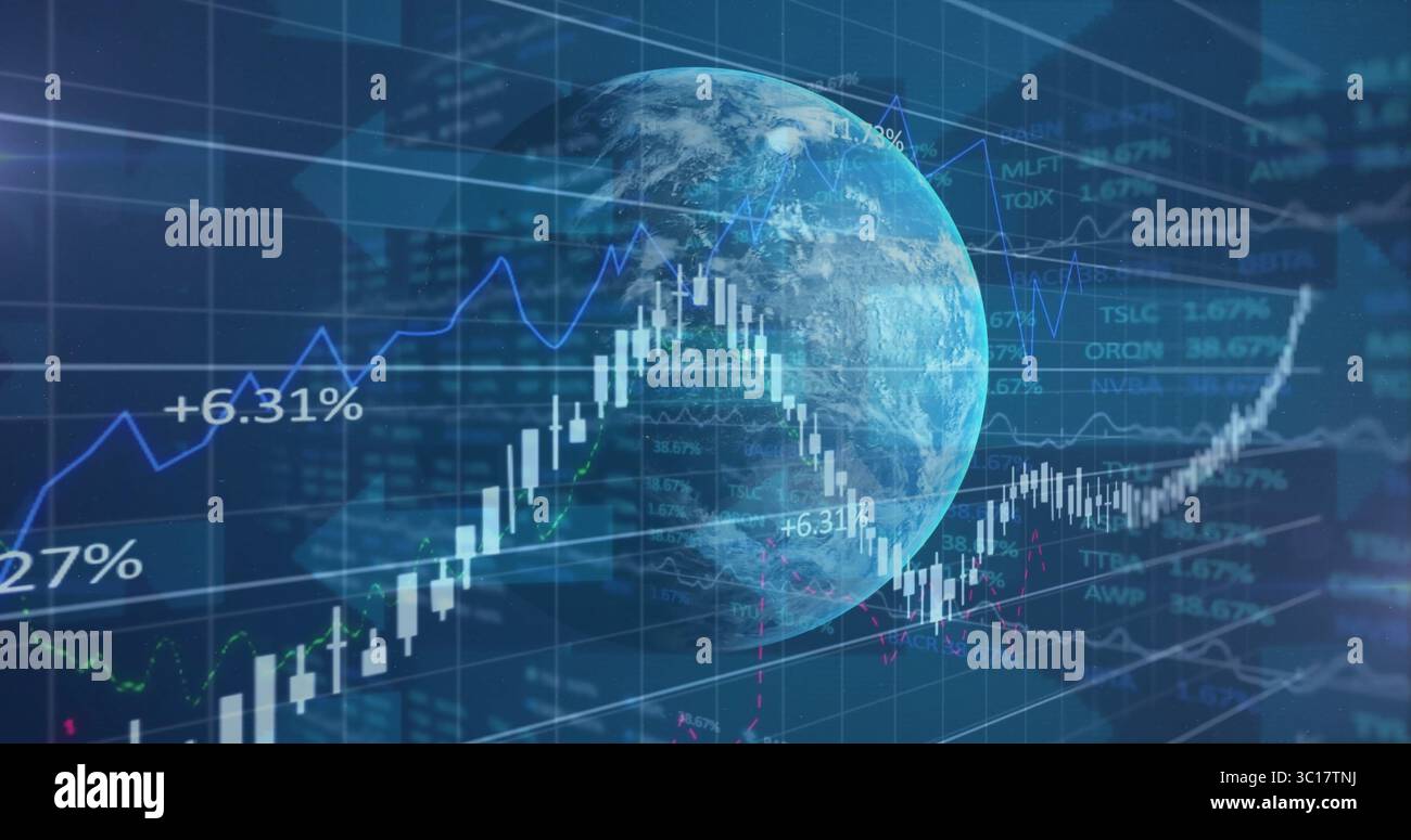 Displaying faint financial chart on hi-res stock photography and images - Alamy