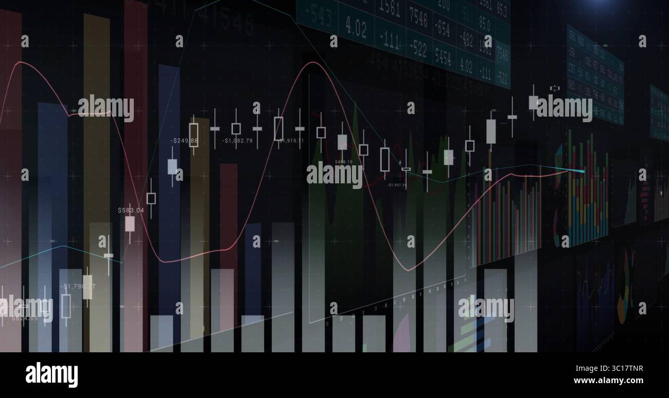 Displaying financial data on trading platform interface, with ...